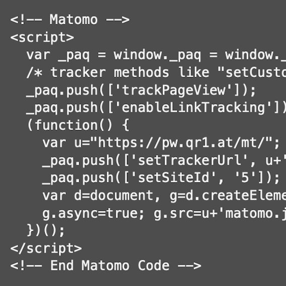 QR Codes mit Matomo Analytics tracken | qr1°at