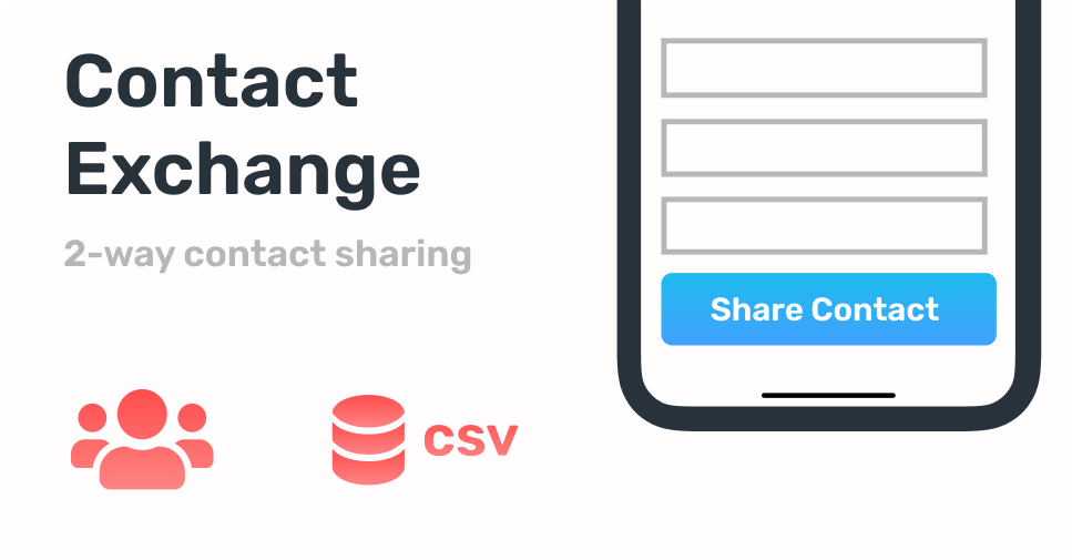 Two-way contact sharing | QR Planet